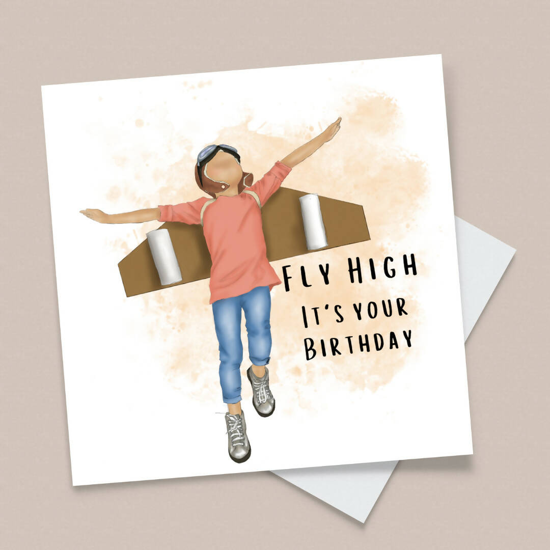 Happy Birthday Greeting Card- Pilot – Art & Soul