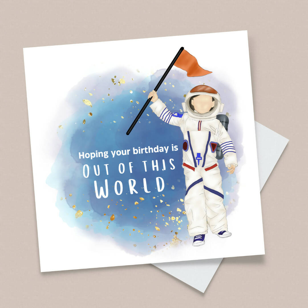 Happy Birthday Greeting Card - Astronaut – Art & Soul