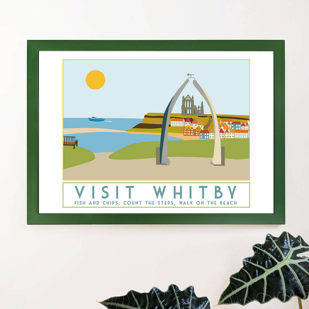 Visit Whitby Travel Poster – Art & Soul