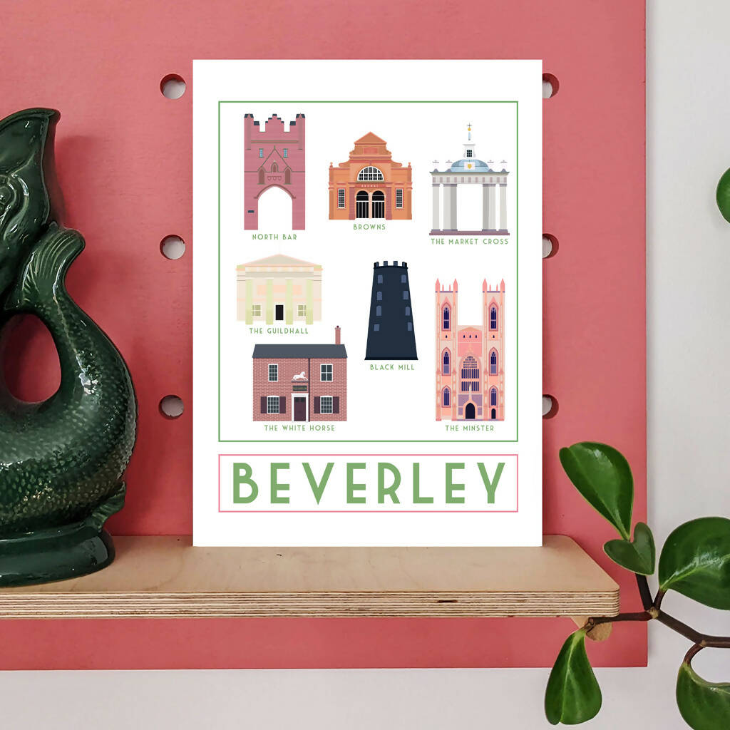 Beverley Landmarks Travel Poster – Art & Soul